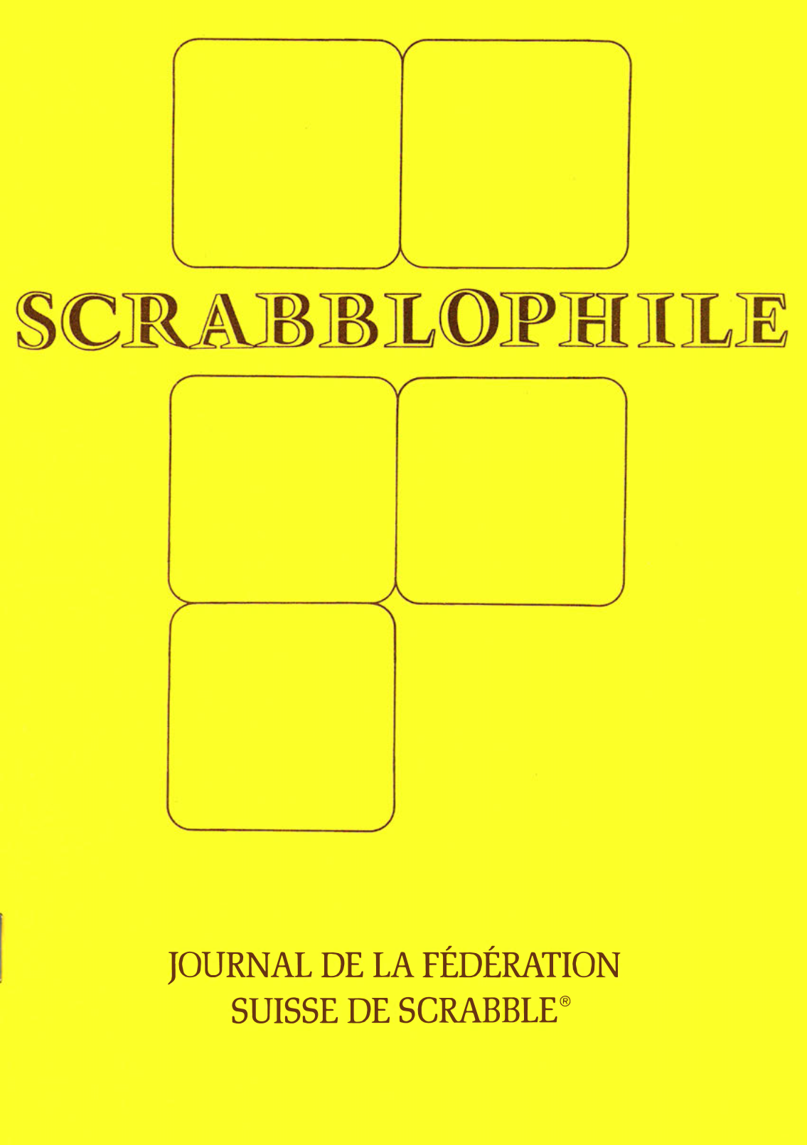 1986-1987 - FSSc - Fédération Suisse de Scrabble