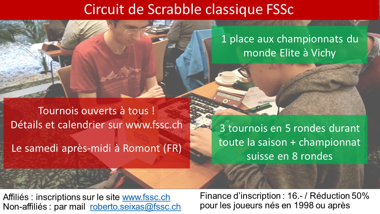 Scrabble Classique - FSSc - Fédération Suisse de Scrabble